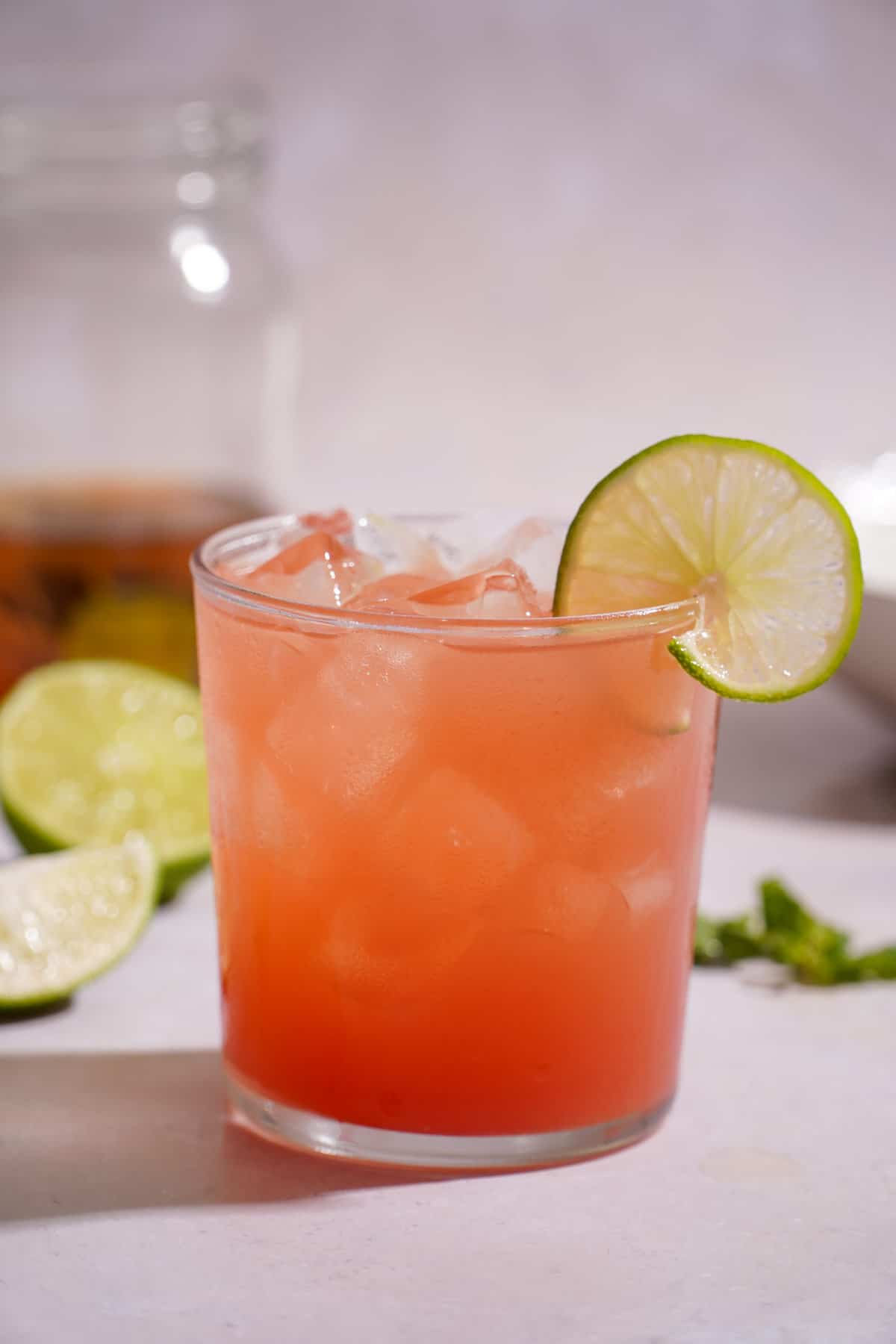 Watermelon iced green tea refresher - Tomatoes