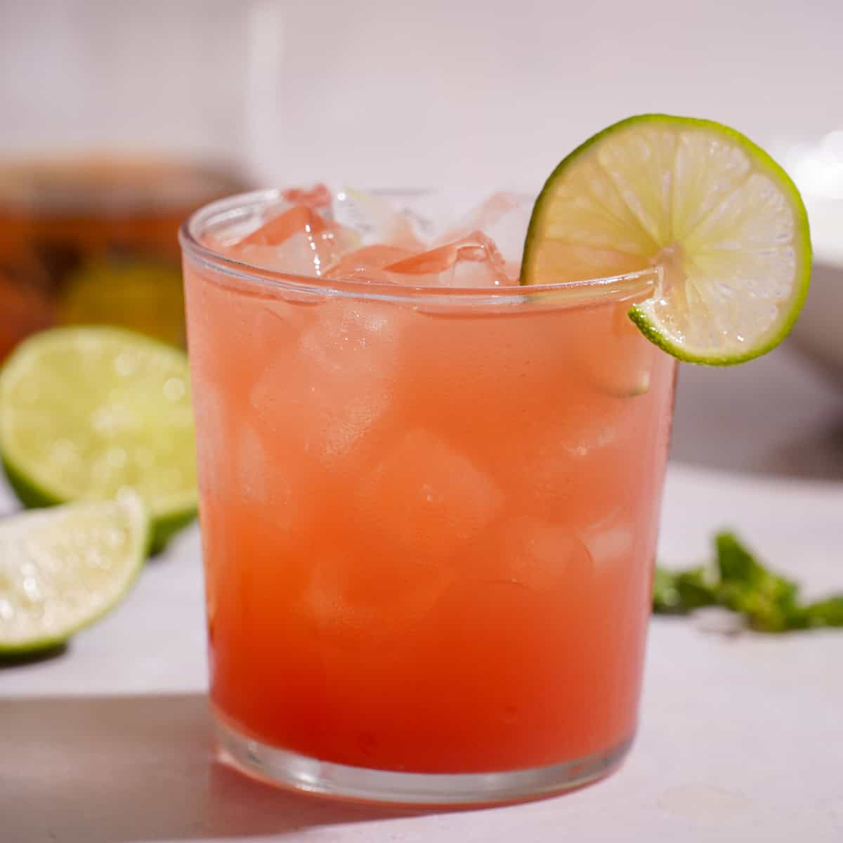 Watermelon iced green tea refresher - Tomatoes Tomahtos